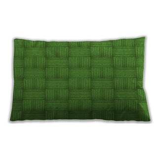 Ahgly Company Patterned Indoor-Outdoor Green Apple Green Lumbar Throw ...