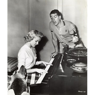Dean and Jeanne Martin singing and playing the piano Photo Print - Bed ...