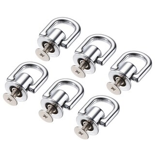 12x10mm Ball Post Head Button Studs with D Ring for DIY Silver White ...
