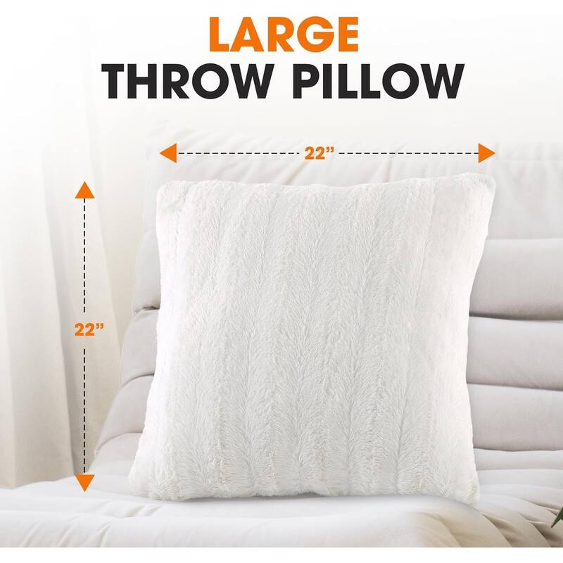 Cheer Collection Decorative Throw Pillows for Couch & Bed (Set of 2 ...