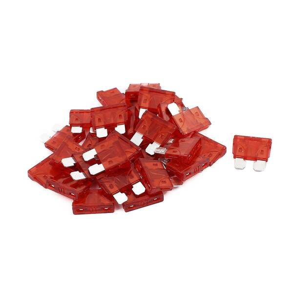 30pcs 10A Fuse Truck SUV Fuses Miniature Blade Fuse Red - Red, Silver Tone - Bed Bath & Beyond ...