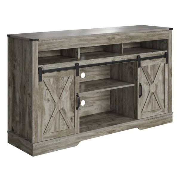 Country Style Design TV Stand Entertainment Center TV Cabinet - Bed ...