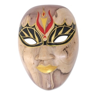 Novica Handmade The Emperor Wood Mask - Bed Bath & Beyond - 37564330