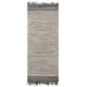 SAFAVIEH Handmade Vintage Boho Leather Zhanna Modern Stripe Leather Rug ...