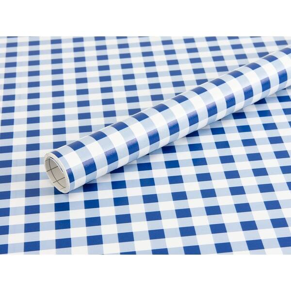 Fablon Blue Gingham Self Adhesive Film Set of 2 - Bed Bath & Beyond ...