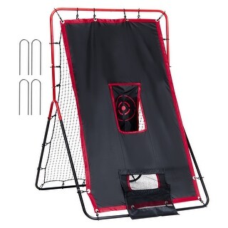 VEVOR Baseball And Softball Rebounder Net,Bounce Back Net for Fielding ...