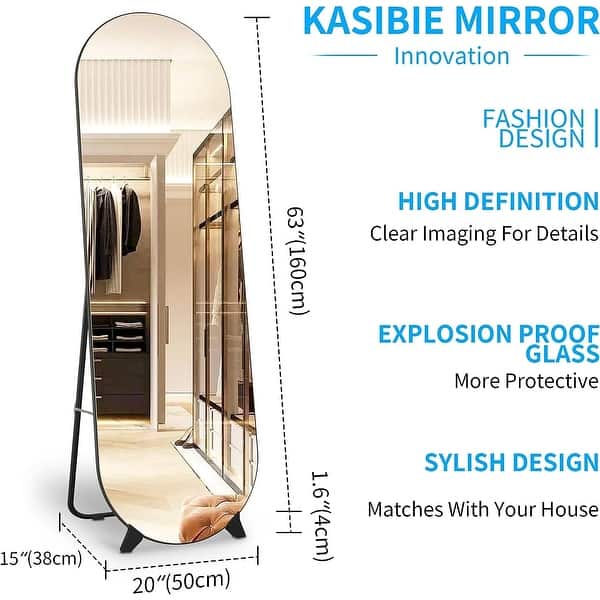 standing mirror size