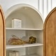 GDFStudio Lysandra Arched Flower Fir Wood Cabinet with Drawer and ...
