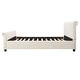 Christopher Knight Home - Modern Linen Upholstered Bed Frame with Solid ...