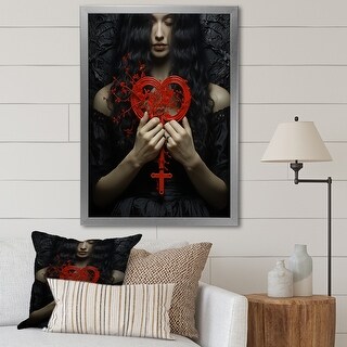 Designart "Religious Cross Sacrificial Love Portrait III" Christianism ...
