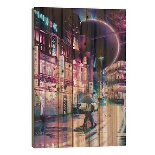 Tokyo 2077 Print On Wood by Gab Fernando - Multi-Color - Bed Bath ...