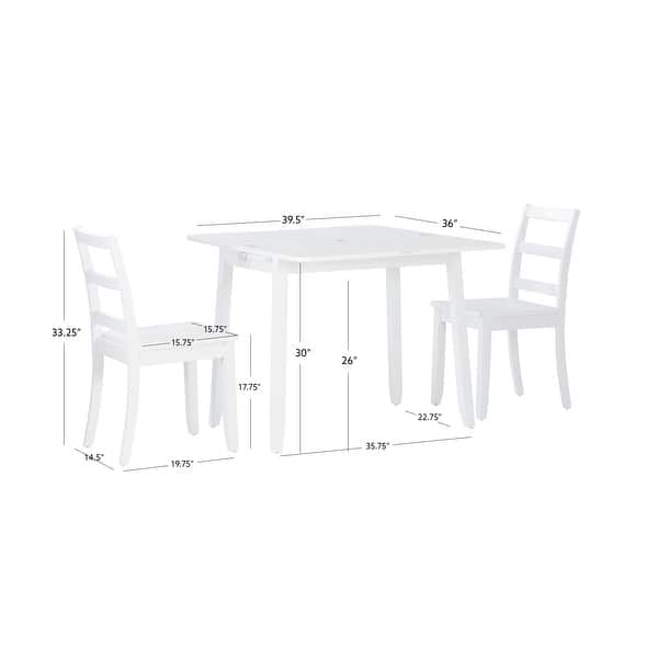 Conway Woden 3 Piece Folding Dining Set - Bed Bath & Beyond - 39524695