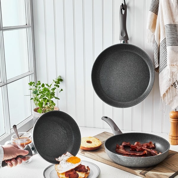 BALLARINI Modena by HENCKELS Forged Aluminum 3-pc Nonstick Fry Pan Set ...