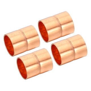4x 3/4" Straight Copper Coupling Sweat End Welding Joint Pipe Fitting ...