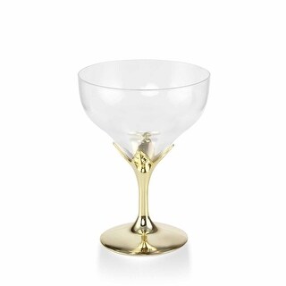 5 oz Clear Gold Wine Goblets - Bed Bath & Beyond - 42581076