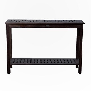 Santorini Grade A Teak Outdoor Console Bar Table - On Sale - Bed Bath ...
