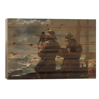 Eight Bells Print On Wood by Winslow Homer - Multi-Color - Bed Bath ...
