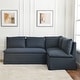 KINWELL Performance Fabric Down Fill Slipcover Dining Banquette - Bed ...