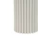 Ceramic Table Lamp Pleated Base with Fabric Drum Shade - 27" White - 27 ...
