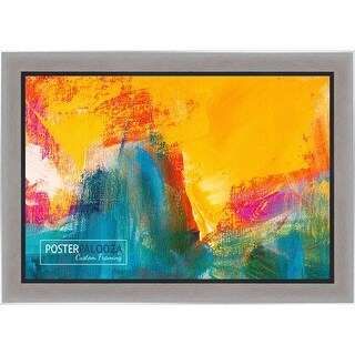 40x30 Contemporary Silver Wood Picture Frame - Complete with Frame ...