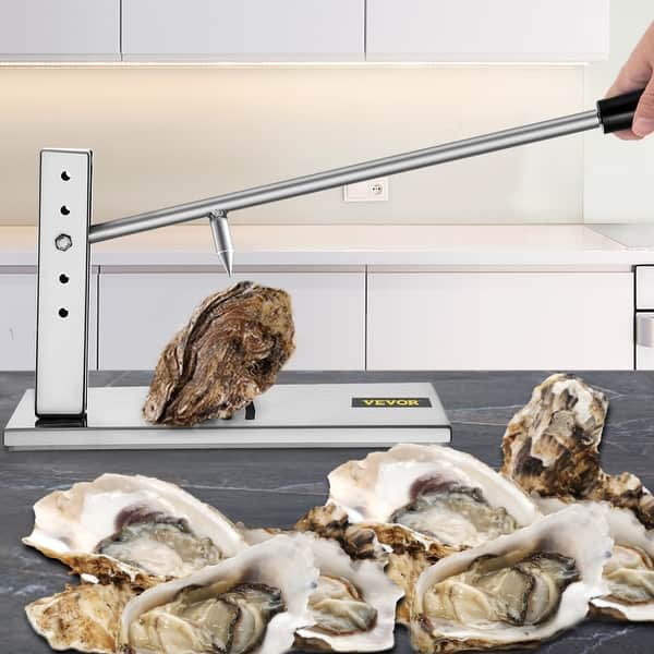 VEVOR Oyster Shucker Stainless Steel Tool Set Clam Opener Machine with ...