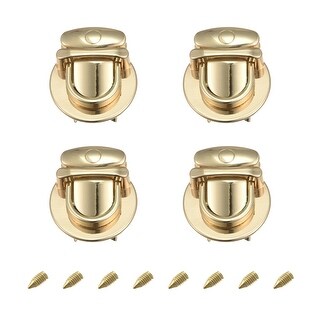 Turn Lock Clasp 33mm x 31mm Zinc Alloy Purse Closure Twist Lock 4Pcs ...