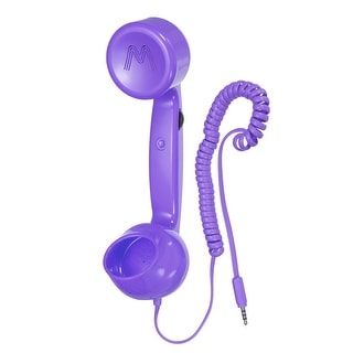 3.5mm Retro Telephone Handset Phone Telephone Receiver Purple - Bed ...