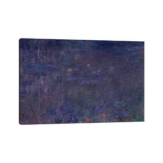 iCanvas "Waterlilies - Reflections of Trees, detail from the right hand ...