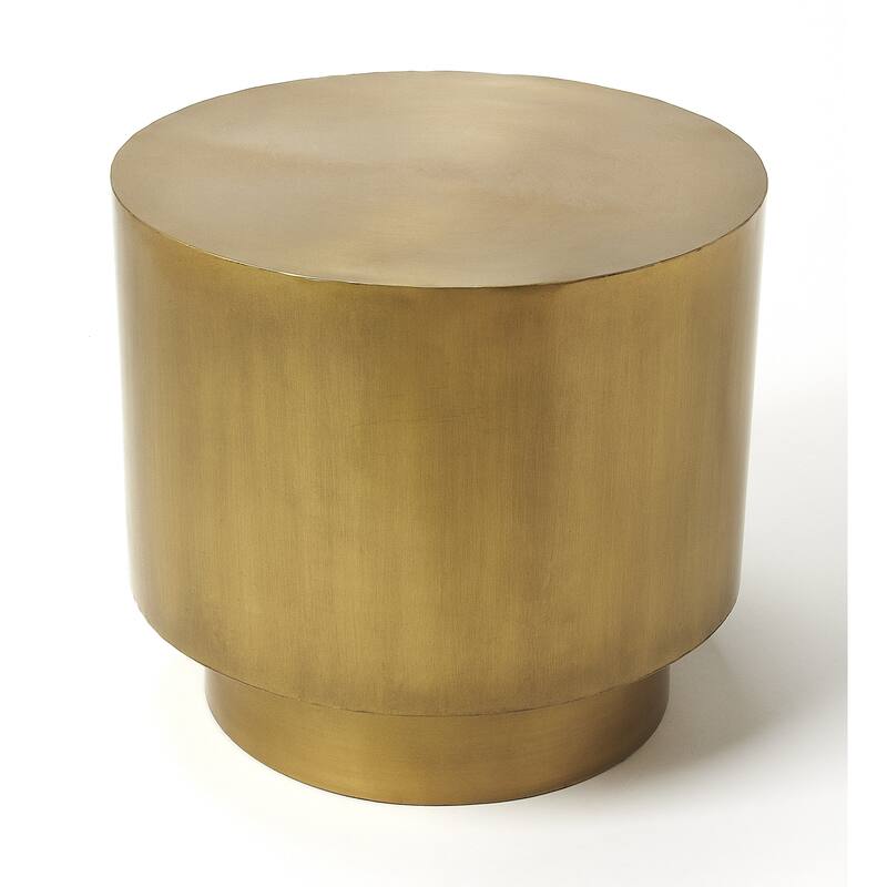 Silver Orchid Quaranta Gold Metal Bunching Table - Overstock - 29019844