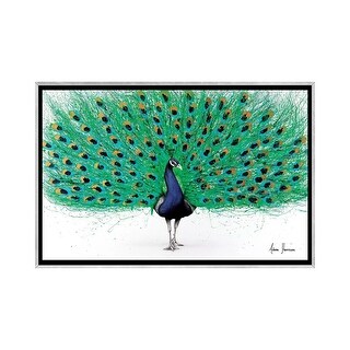 iCanvas "Proud Peacock" by Ashvin Harrison Framed - Bed Bath & Beyond ...