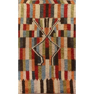 Modern Moroccan Large Wool Area Rug Hand-knotted Living Room Carpet ...
