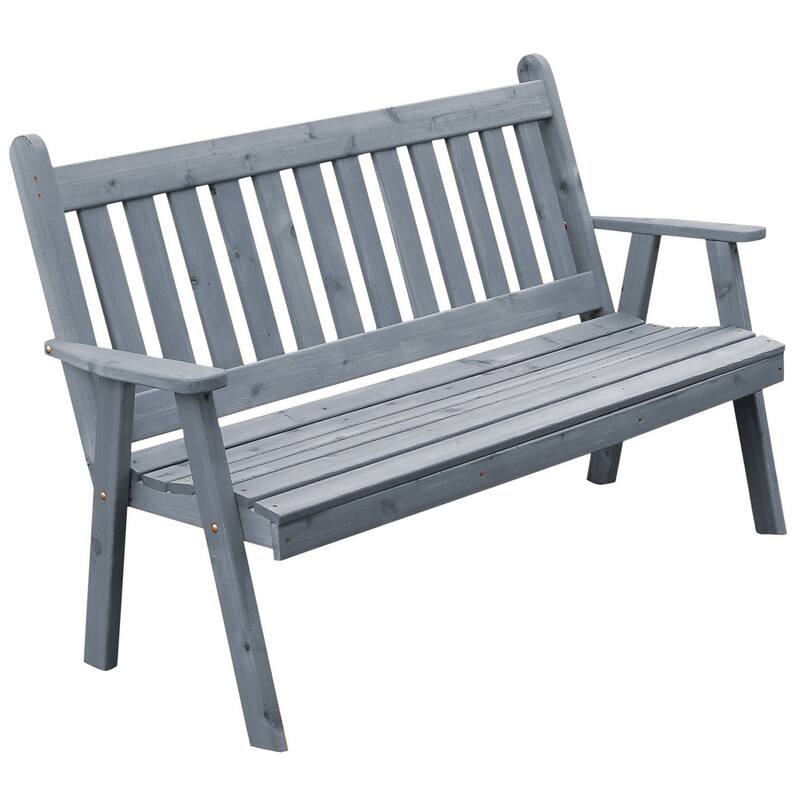 Pine 6' Traditional English Garden Bench - Overstock - 32695679