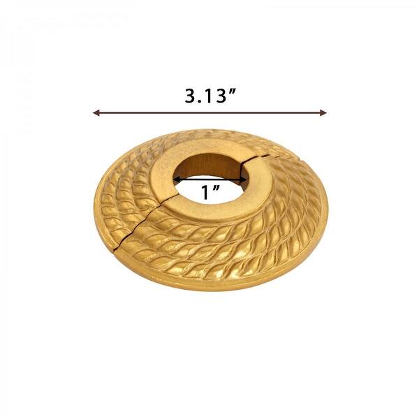 Radiator Flange Brass Finish Aluminum Triple Roped Style 3/4" (IPS) 1 ...