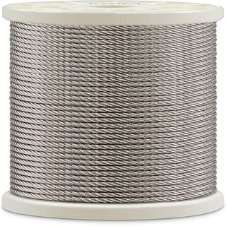 Jumbl 1/8" Wire Rope, Indoor & Outdoor 7x7 Stainless Steel Wire Rope ...