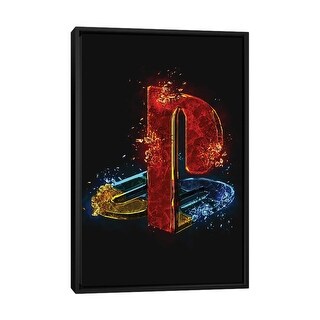 iCanvas "Playstaion Logo" by Gab Fernando Framed Canvas Print - Bed ...