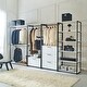 Wood and Metal Walk-in Closet with Three Drawers - Bed Bath & Beyond ...