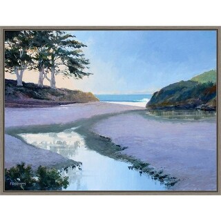 Sunny Stream by Ed Penniman Framed Canvas Wall Art Print - Sylvie ...