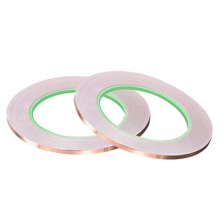 Double-Sided Conductive Tape Copper Foil Tape 3mm x 30m/98.4ft 2pcs ...