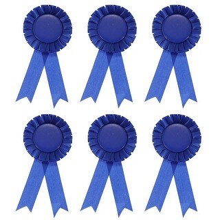6Pcs Blank Award Ribbon, Rosette Ribbon Prize Recognition Ribbon - Bed ...