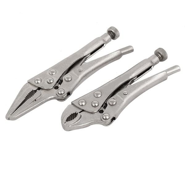 Carbon Steel Curved Straight Jaw Locking Plier Vise-grip Mole Wrench ...