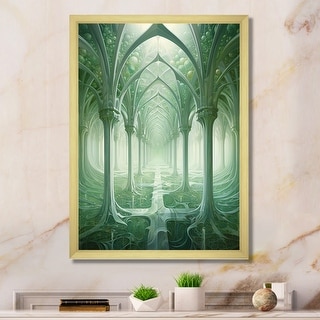 Designart "Infinite Archways Surreal Architecture I" Surrealism Framed ...