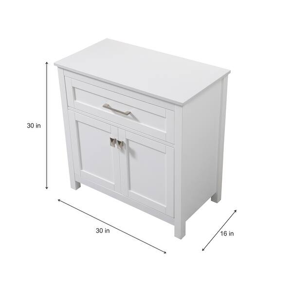 Indigo Home 30 Inch Bathroom Storage Freestanding Cabinet - 30 x 16 ...
