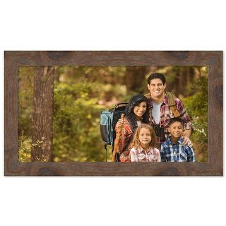 10x24 Frame Real Pine Wood | Walnut Wood Picture Frame with UV ...