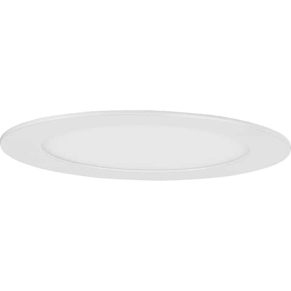 Everlume Collection 6 in. Satin White LED Low Profile Canless Recessed ...