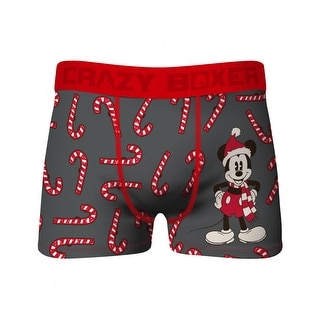 Mickey Mouse And Candy Canes Mens Underwear Boxer Briefs - Bed Bath ...