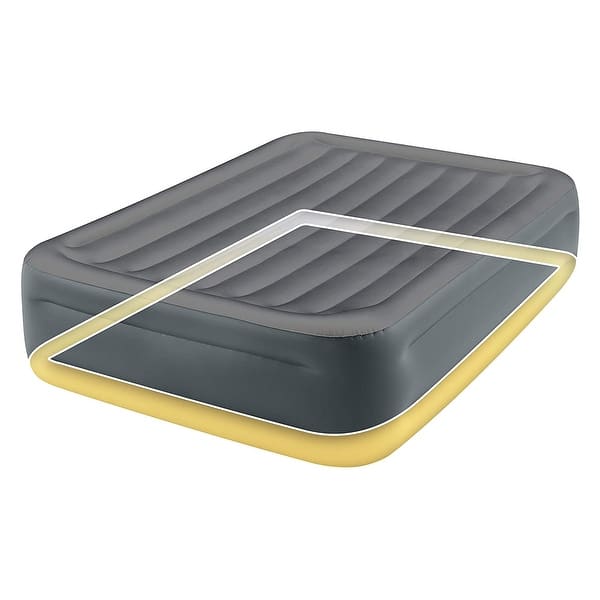 Intex Dura Beam Essential Rest Blow Up Queen Mattress Air Bed with ...