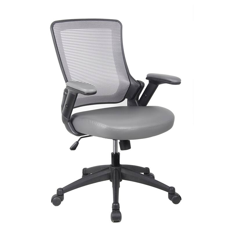 Modern Designs Grey Mesh Mid-back Adjustable Task Office Chair ...