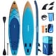 12FT Inflatable Stand Up Paddle Board w/Electric Pump & Built-in Action ...
