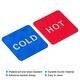 Self Stick Hot/Cold Water Label, Acrylic Waterproof Adhesive Sticker ...