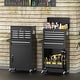 5-Drawer Rolling Tool Cart with Wheels, 2 in 1 Detachable Top Tool Box ...